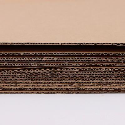 China Wood Pulp Single Face Corrugated Cardboard E Flute Wrap Paper Sheets For Crafts for sale