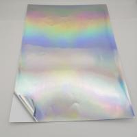 China Recycled Holographic Cardboard for UV Printing - Metalized Sliver Gold Paper for sale