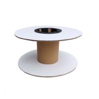 China Custom Eco-Friendly Kraft Paper Wire Spool with Anti-Curl and UV Coating for Consumer Electronics for sale