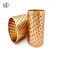 China Oil-free bronze bushings with graphite inlays for self-lubricating food and medical equipment to prevent oil pollution for sale