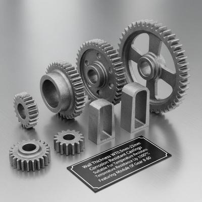 China Wall Thickness WT0.5mm-22mm Corrosion Resistant Castings with Temperature Resistance Up To 1000°C and Module Of Gear 8-60 for sale