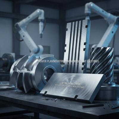 China High Chromium Alloy Wear Resistant Castings with CNC Machining for 55-65 HRC Hardness in Power Plants for sale