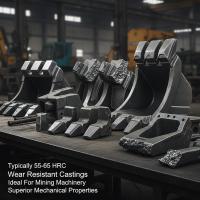China Wear Resistant Castings with 55-65 HRC Hardness AS2027 NiCr4-600 Material Grade and CT13 Size Tolerance for Mining Machinery for sale
