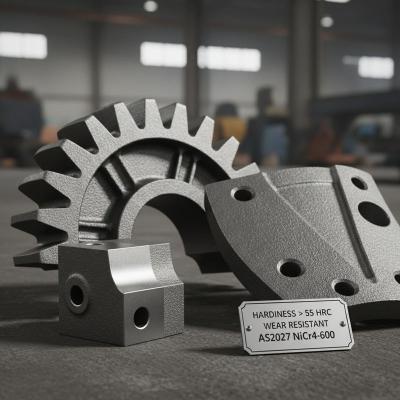 China AS2027 NiCr4-600 Wear Resistant Castings with Hardness ≥ 55 HRC and High Impact Toughness for Mining Machinery for sale
