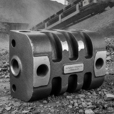 China Sand Mould Casting Wear Resistant Castings Blow Bar with Impact Value ≥60J and Surface Hardness ≥240HB for Ore Mining for sale