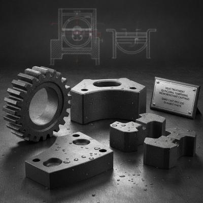 China Sand Cast Process Wear Resistant Castings with 190-220MPa Tensile Strength and Up To 1300℃ Working Temperature for sale