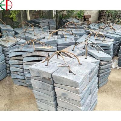 China Cr-Mo Alloy Casting Mill Liners for SAG Mill Sand Cast Process EB Brand Customizable Dimensions HRC50 Hardness ISO 9001:2018 for sale