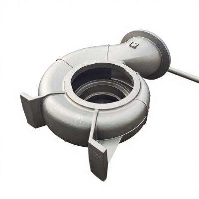 China Custom Large Cast Alloy Steel Centrifugal Pump Housing Volute Casing Polished Surface CT5 Tolerance Industrial Water Pump EB for sale
