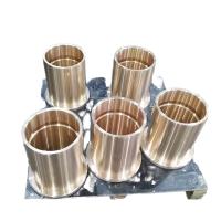 China OEM ODM Cast Brass Bronze Copper Bushing Sleeve High Load Wear Resistant Casting Copper Alloy Bushing Parts for sale