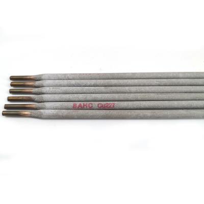 China Phosphor Bronze Welding Electrode Cu227 AWS ECuSn-C Copper Alloy Welding Rod 3.2mm 300-450mm Length for Copper Cast Iron Welding for sale