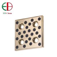 China Self Lubricating Oilless Graphite Bronze Bushing Square Flange Straight Cylinder Guide Bearing Custom Cast Brass Sleeve for sale