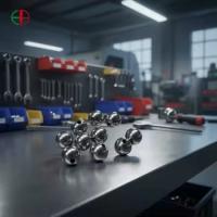 China OEM Customized 316L Stainless Steel Tapped Ball Solid Stainless Steel Sphere With Drilled Thread Hole Multiple Sizes Available for sale