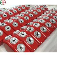 China Custom Aluminum Casting Valve Body Housing Red Paint Hydraulic Manifold Block Gravity Casting Machinery Cast Parts OEM ODM for sale