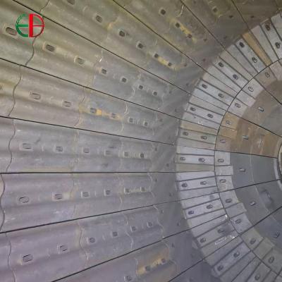 China High Manganese Steel Ball Mill Liner Plate Wear Resistant Cast Lining for Mining Cement Ore Grinding Equipment Parts for sale