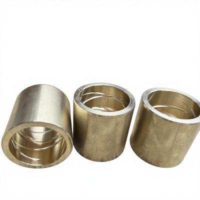 China Copper Straight Sleeve Wear-resistant Flange Bushing High-Strength Brass Tin Bronze Bearing EB1224 CNC Machined Jiangsu for sale