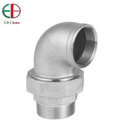 China 304 316 Stainless Steel 90 Degree Female Threaded Elbow Pipe Fitting Cast Elbow for Plumbing & Gas System for sale