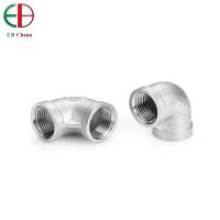 China 304 316 Stainless Steel 90 Degree Female Threaded Elbow Pipe Fitting Cast Elbow for Plumbing & Gas System for sale