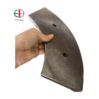 China Heavy Duty Wear Resistant Industrial Ni-Hard 4-600 White Cast Iron Rotary Tiller Curved Blade EB for Complex Farmland for sale