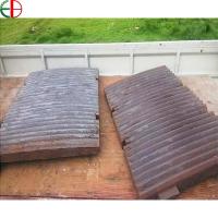 China High Manganese Steel Jaw Plates for Grinding Wear Parts ASTM A128 Grade C Sand Cast Process for sale