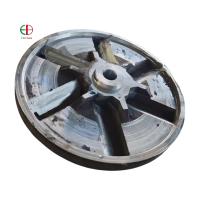 China CNC Machined Steel/Brass/Aluminum/Titanium/Polymers Wheel Component for Mining Conveying Systems High Precision Customizable for sale