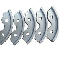 China Heavy Duty Wear-Resistant 4-600 Nickel Carbide White Cast Iron Curved Blade Rotary Cultivator Part for Complex Farmland HBW600 for sale