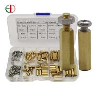 China Custom Brass & Copper Male Female Hex Standoff Spacer Screws, Inch Standard Thread, Corrosion Resistant for Hardware Industry for sale