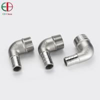 China EB 304 316L Stainless Steel Plated Low 90 Degree Female Thread Barbed Elbow Hose Barb Threaded Pipe Fittings Factory Direct for sale