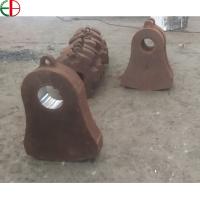 China Custom High Mn Steel High Chromium Alloy Cast Steel Heavy Duty Wear Resistant Crusher Hammer HRC50 Hardness ISO9001:2008 for sale