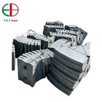 China Custom High Manganese Steel Ball Mill Liner Plate Mn13 Mn18 Wear Resistant Cast Spare Parts for Mining Ore Cement Grinding Mill for sale
