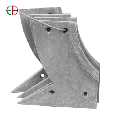 China High Cr Ni Alloy Cast Rotary Kiln Liner Heat Resistant Kiln Mouth Guard Plate for Cement Rotary Kiln Spare Parts for sale
