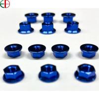 China Blue Anodized GR5 Titanium Bolts, Titanium Screws Nuts Washers Kit, High Strength Lightweight Corrosion Resistant Fasteners for sale