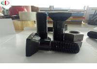 China EB567 High Strength Chrome Nuts And Bolts For Mine Mill Liners In Black Color for sale