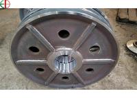 China D505x63mm 45 Carbon Steel Custom Open Die Forging Sheave Cast Steel Rope Sheave for sale