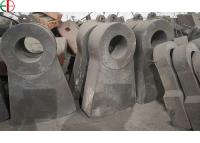 China ISO9001 Cement  Bimetallic Crusher Hammer Manganese Steel Casting for sale