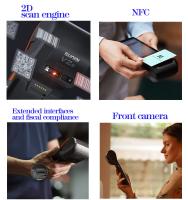 China 58mm Printer Handheld NFC POS Terminal Android 11 with 5.5inch Touch Screen for sale
