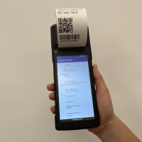 China 5.5 Inch Touch Screen Mobile POS Terminal Black Type C For Retail Catering for sale