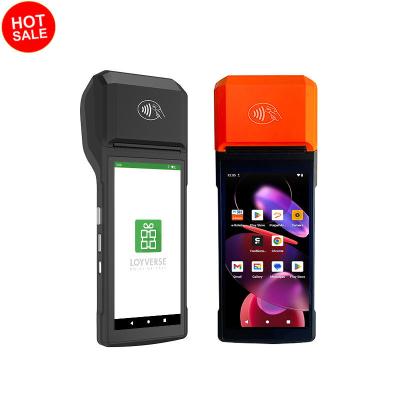 China 5.0M Rear Camera Mini POS Machine 3000mAh With Lottery Built In Printer for sale