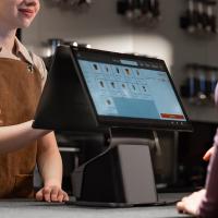 China Convenient Store Desktop POS System Android 13 With Built In Thermal Printer for sale