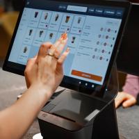 China GMS Certificated 15.6 Inch Android Tablet POS System With 80mm Printer for sale