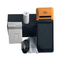 China 6400mAh Battery Mobile POS Terminal With Google Play Store And 58mm Printer for sale