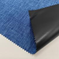 China 150cm Width 100% Polyester 300D Cationic Fabric Waterproof PVC Coated Fabric for sale