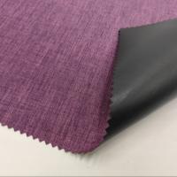 China Purple Polyester Woven Fabric 100% Polyester 300D Cationic Fabric for sale