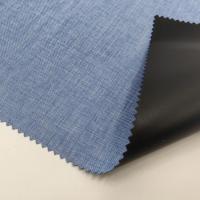 China Blue 600d Cationic Fabric Woven PVC Coated Home Textile for sale