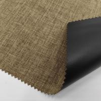 China Brown 600D Cation Fabric Color Card Options With PVC Coated Finish for sale