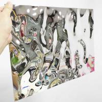 China Grade 304 Mirror Water Ripple Stainless Steel Honeycomb Sandwich Panel 2mm Thickness 1219x2438mm for sale