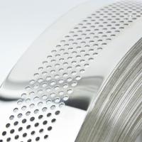 China JIS 304 Punched Mirror Polished Stainless Steel Strip Coil - 8K Finish, 10+ Year Color Guarantee for Signboards for sale