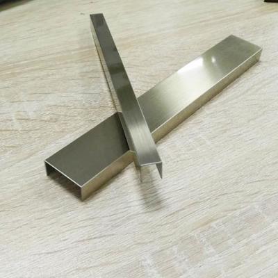 China PVD Colored Stainless Steel U Shape Trim Strip 304 316L 201 Gold Rose Gold for Tile Partition for sale