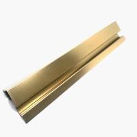 China PVD Colored Stainless Steel Tile Edge Trim 10mm 20mm Antiwear Corner Profile for Glass Partition for sale