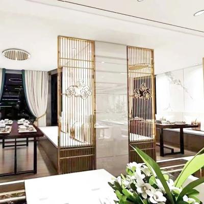 China PVD Colored Stainless Steel Screen Partition Room Divider 304 600x3000mm Custom Size for sale