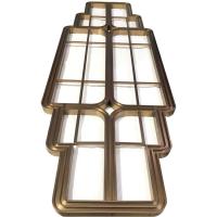 China ODM PVD Coated Stainless Steel Screen Partition Bronze Room Divider 2×4m Custom Size for sale
